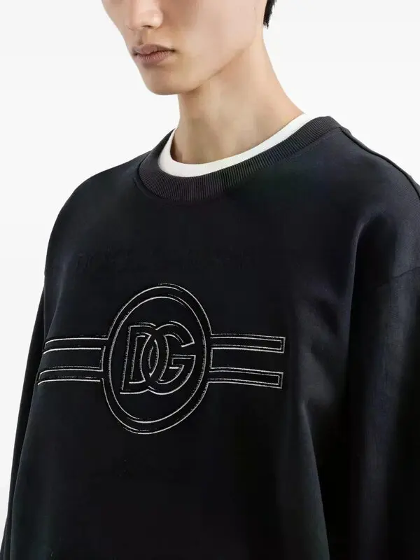 Dolce & Gabbana Logo-embellished Crew-neck Sweatshirt