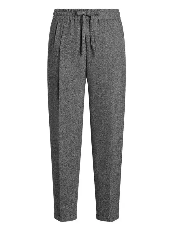 Dolce & Gabbana Pleated Drawstring Trousers - Grey