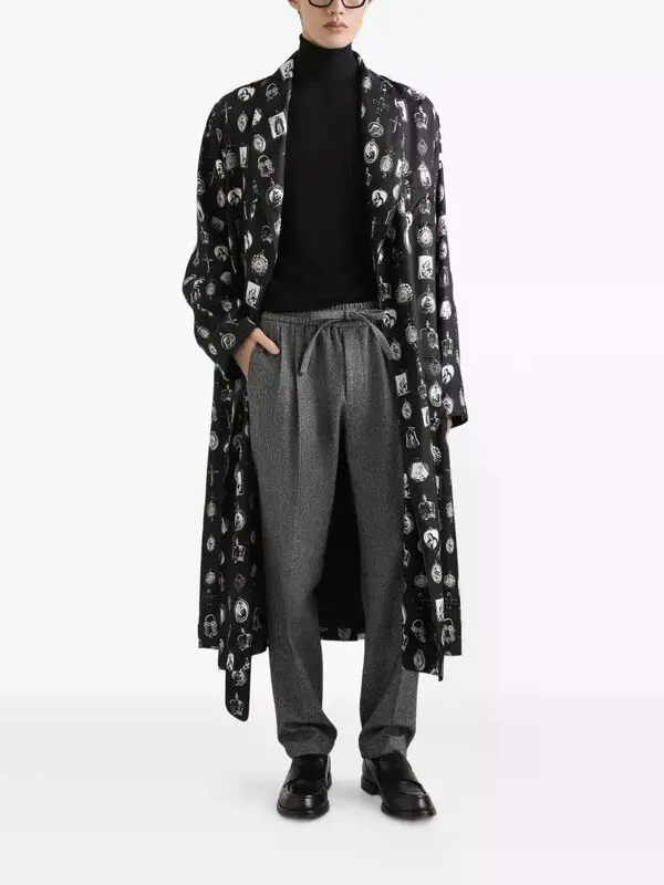 Dolce & Gabbana Pleated Drawstring Trousers - Grey