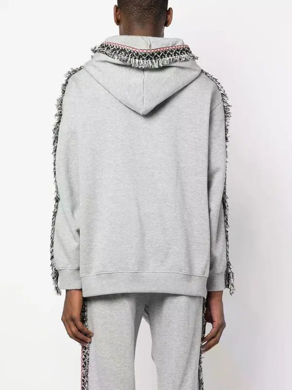 RITOS Embroidered Detail Hoodie - Grey