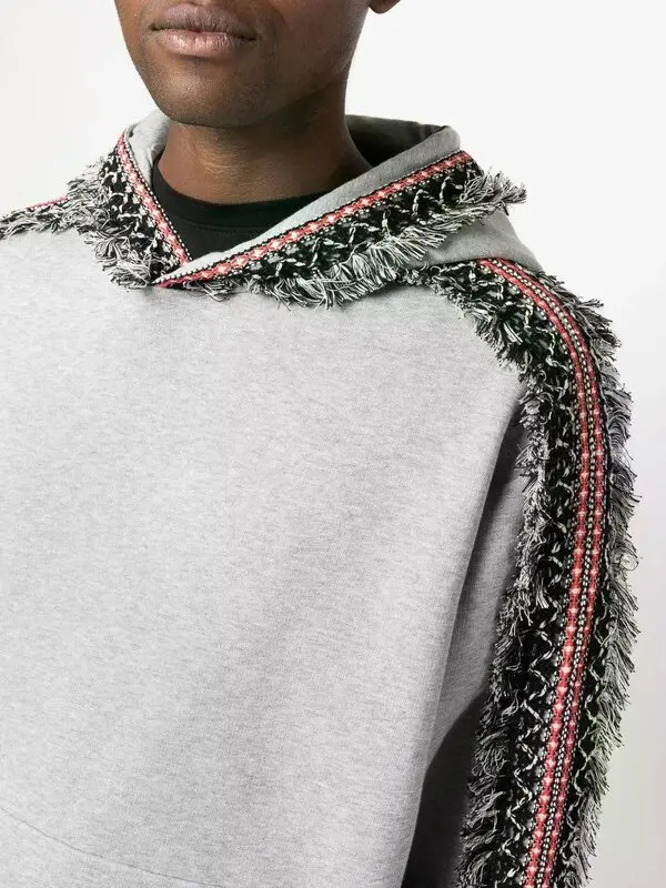 RITOS Embroidered Detail Hoodie - Grey