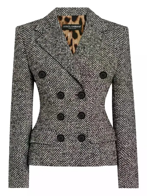 Dolce & Gabbana Double-breasted Tweed Blazer