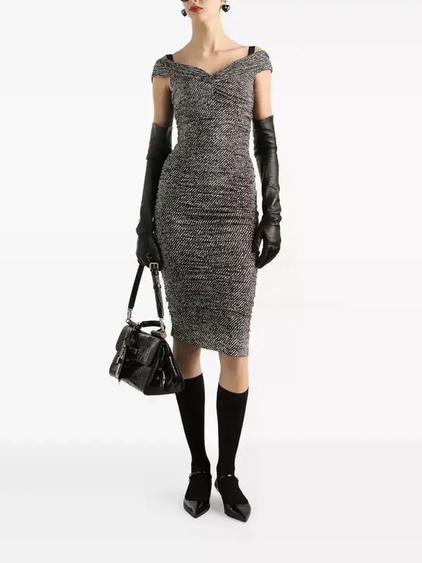 Dolce & Gabbana Midi Off-shoulder Dress