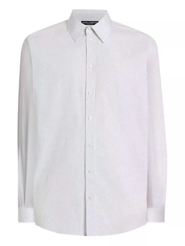 Dolce & Gabbana Micro Dot-print Shirt