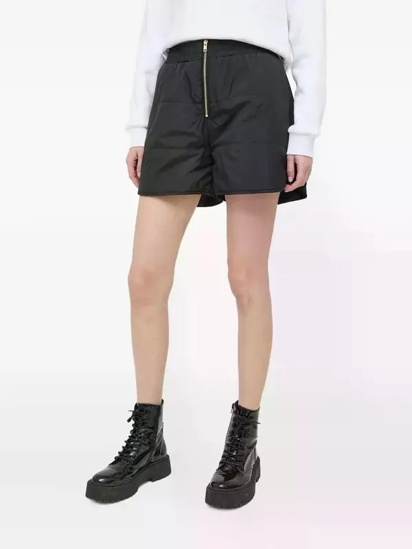 NOTES DU NORD Quilted Zip-front Shorts