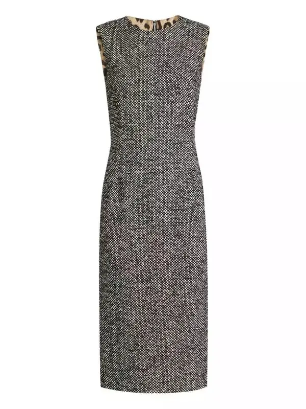 Dolce & Gabbana Sleeveless Midi Dress - Black