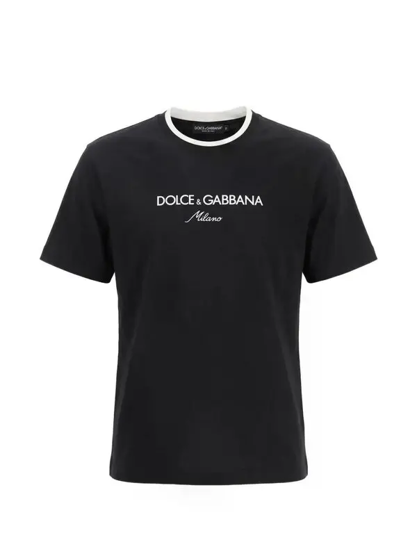Dolce & Gabbana Cotton T-shirt With Embroidery