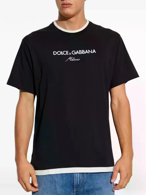 Dolce & Gabbana Cotton T-shirt With Embroidery