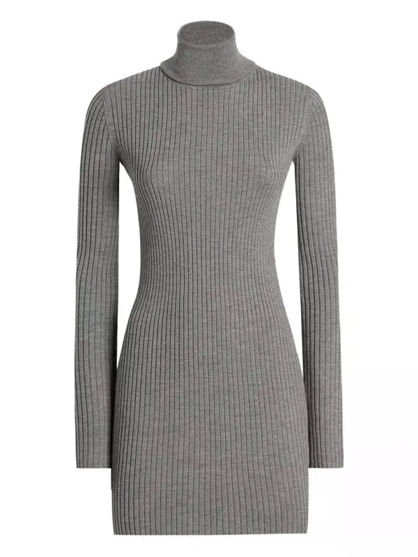 Dolce & Gabbana Ribbed Turtleneck Mini Dress