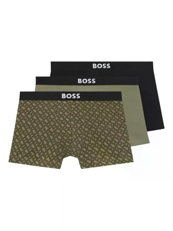 BOSS Geometric-pattern Boxer Shorts