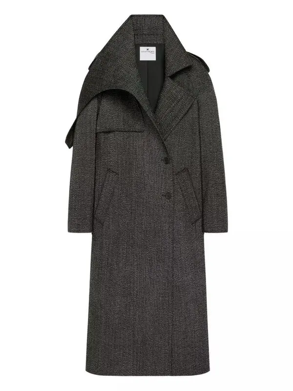 COURREGES Asymmetric-collar Long Coat
