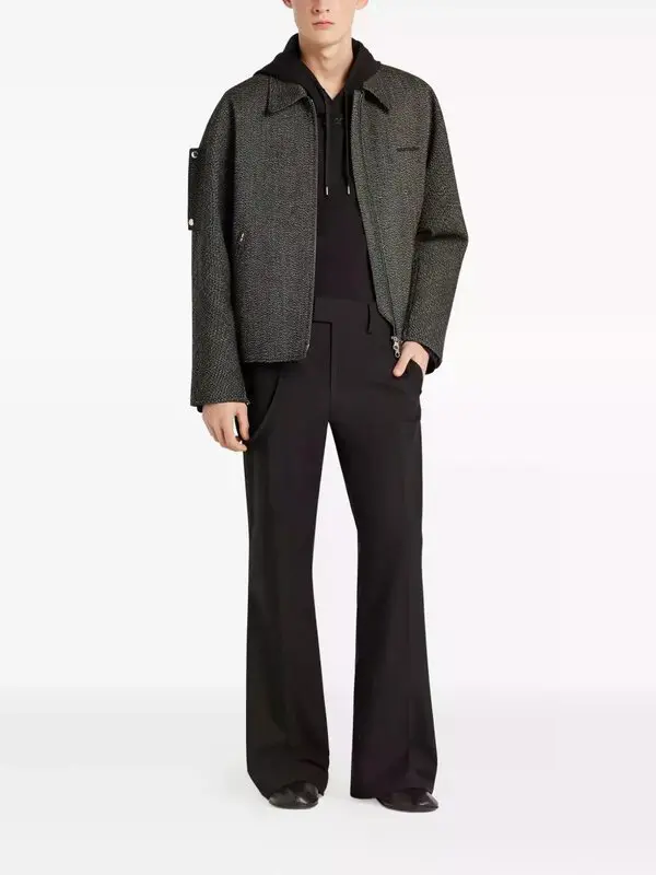 COURREGES Textured Zip-up Jacket