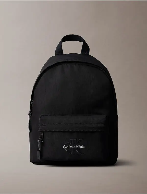 Calvin Klein Nylon Small Round Backpack - Black