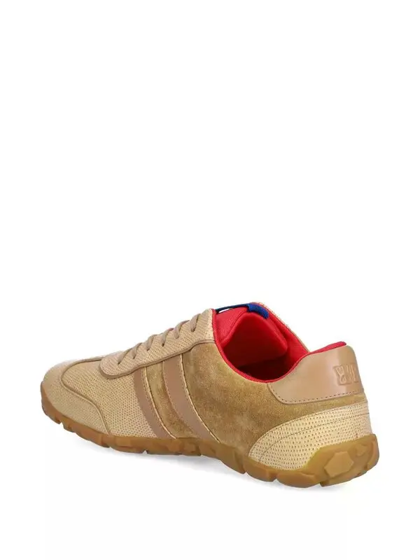 WALES BONNER Suede And Leather Panelled Trainers