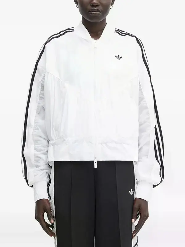 Adidas Lightweight Three-stripe Jacket - White