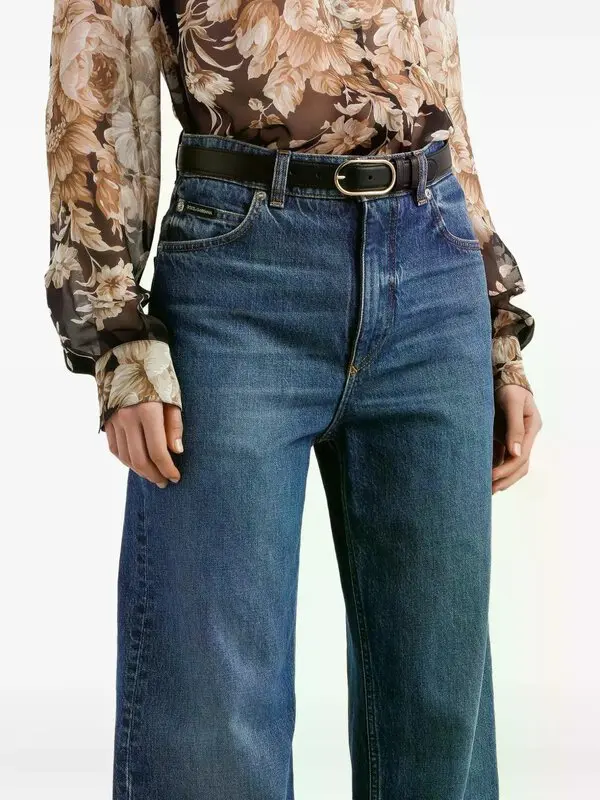 Dolce & Gabbana High-waist Jeans With Turn-up Cuffs