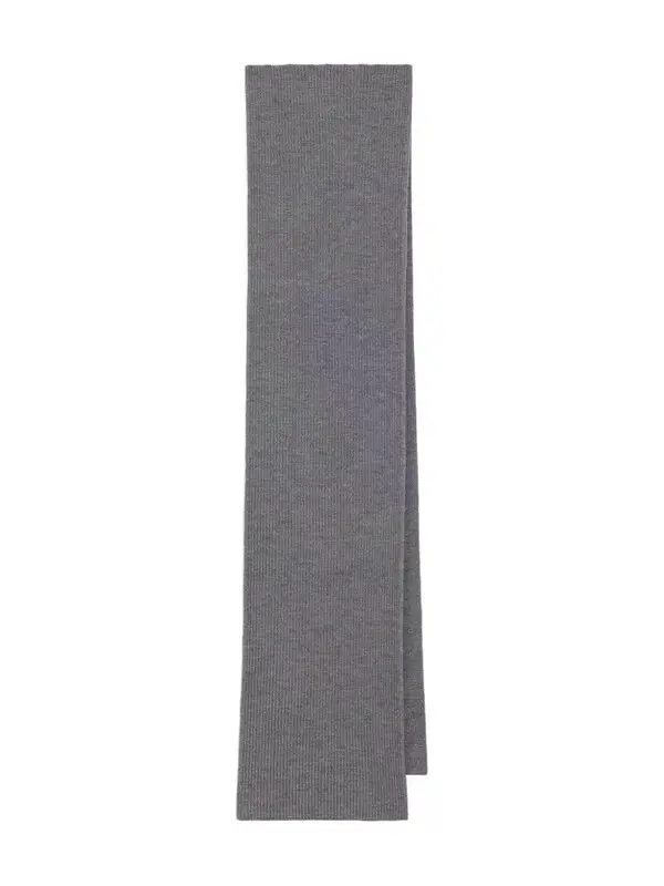Dolce & Gabbana Ribbed Wool Scarf - Grey