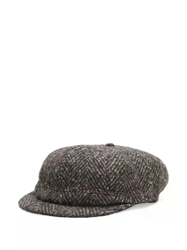 Dolce & Gabbana Herringbone Flat Cap - Brown