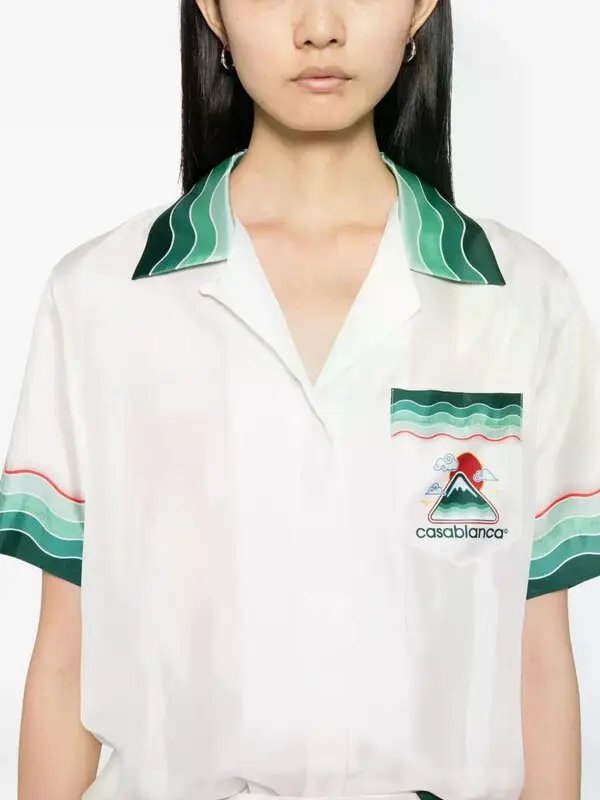 Casablanca Short-sleeve Shirt - White