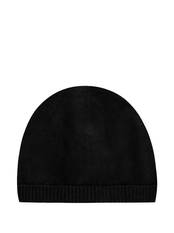 Dolce & Gabbana Ribbed Cashmere Beanie - Black