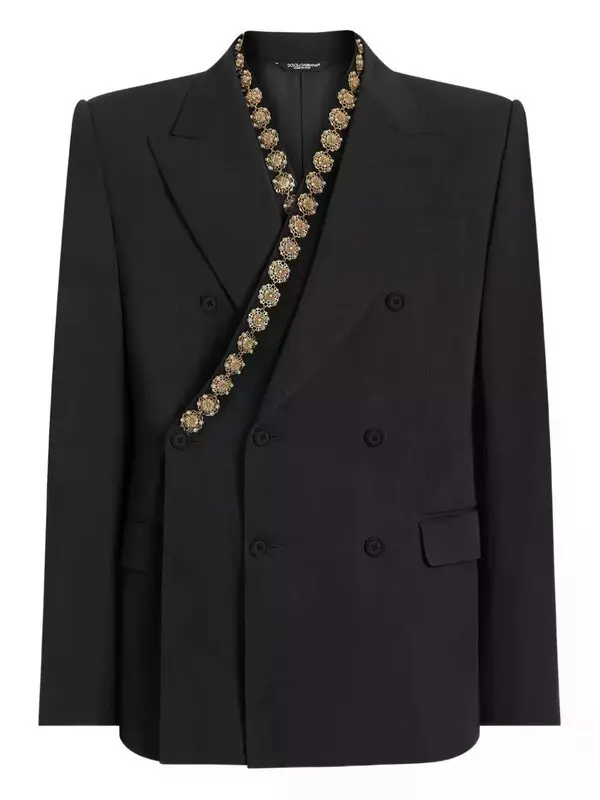 Dolce & Gabbana Sicilia Embellished Double-breasted Blazer