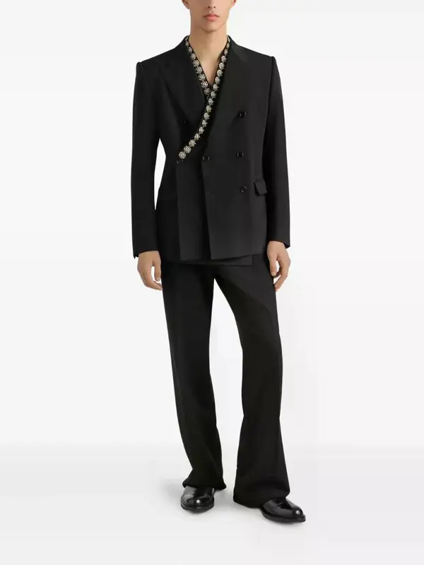 Dolce & Gabbana Sicilia Embellished Double-breasted Blazer
