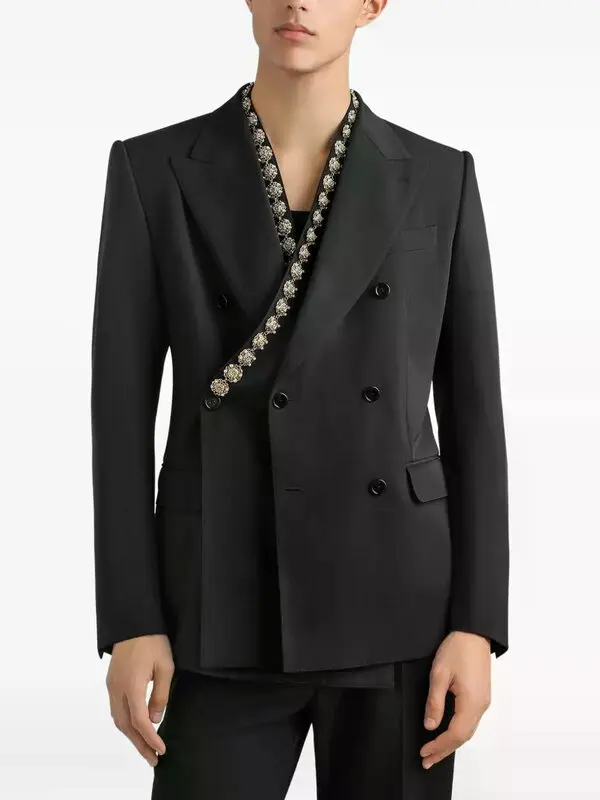 Dolce & Gabbana Sicilia Embellished Double-breasted Blazer