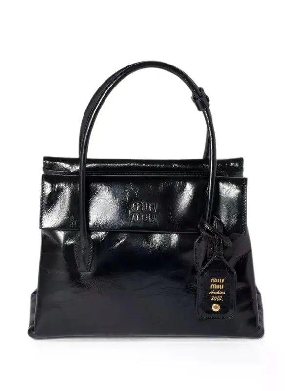 Miu Miu Calf Leather Handbag - Black