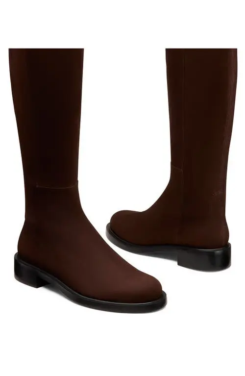 STUART WEITZMAN 5050 Gisele Knee High Boot - Walnut/walnut/black