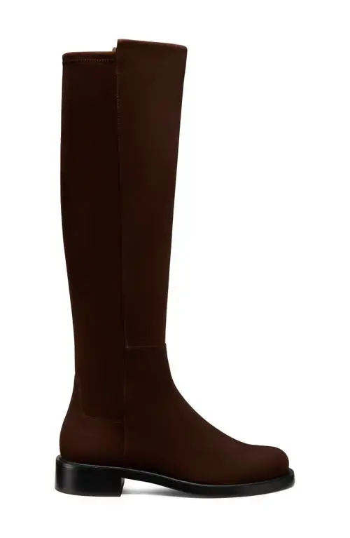 STUART WEITZMAN 5050 Gisele Knee High Boot - Walnut/walnut/black