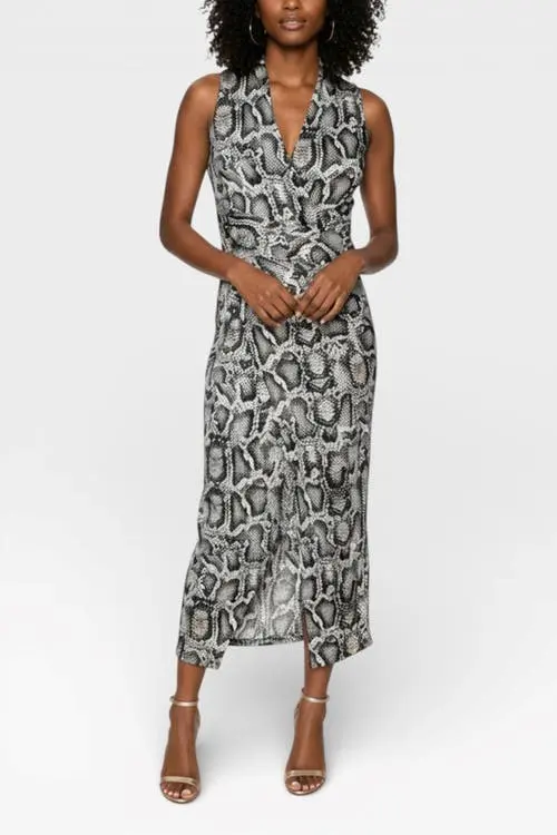Rachel Rachel Roy Ruffle Sleeve V-neck Jumpsuit - Snakeskin