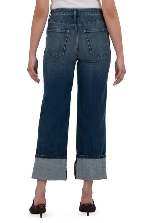 Kut From The Kloth Sienna Cuffed High-waist Jeans