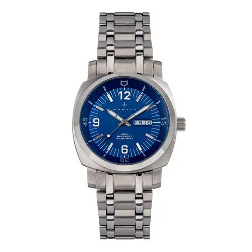 NAUTIS Stealth Bracelet Watch With Day And Date - Blue