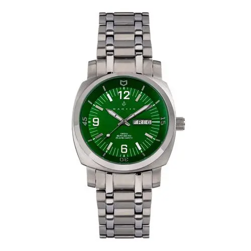 NAUTIS Stealth Bracelet Watch With Day And Date - Green