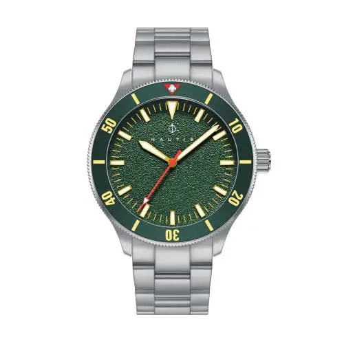 NAUTIS Deacon Bracelet Watch - Silver/green