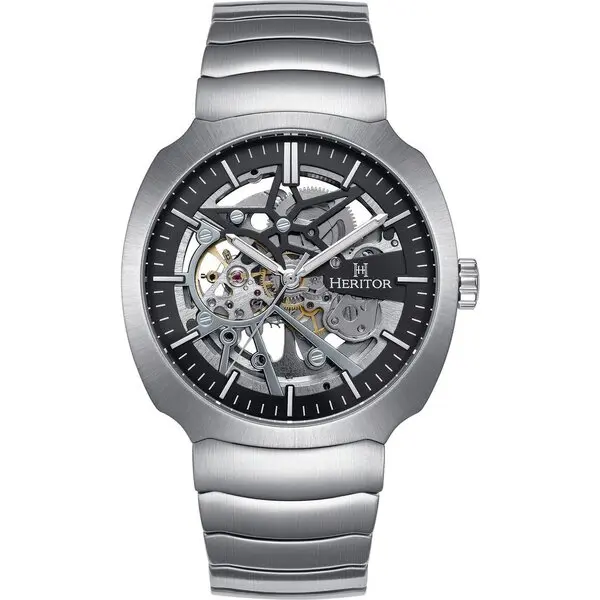 HERITOR AUTOMATIC Magnus Stainless Steel Bracelet Watch - Silver