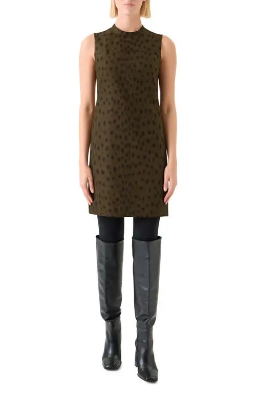 Akris Leopard Print Sheath Dress