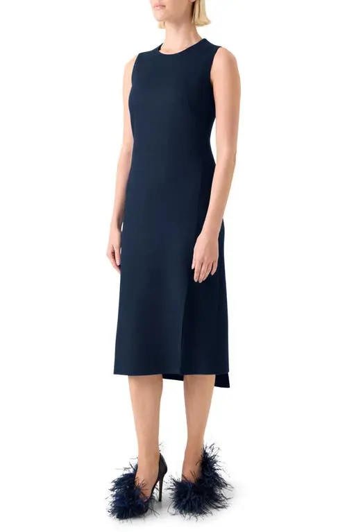 Akris Double Face Wool Flannel Sheath Dress