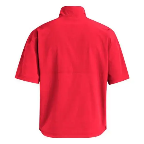 Adidas Nebraska Huskers Woven Quarter-zip Short Sleeve Pullover