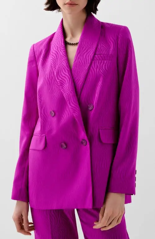 SCALPERS Nujac Jacquard Blazer - Fucsia