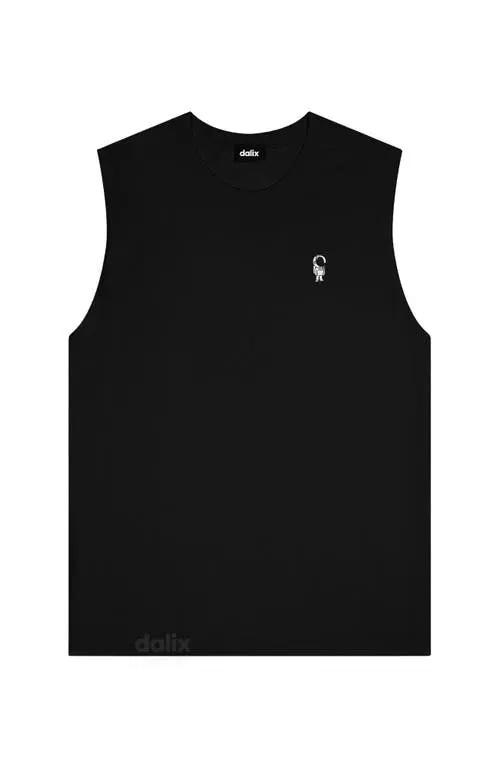 DALIX Astronaut Muscle Tank - Black
