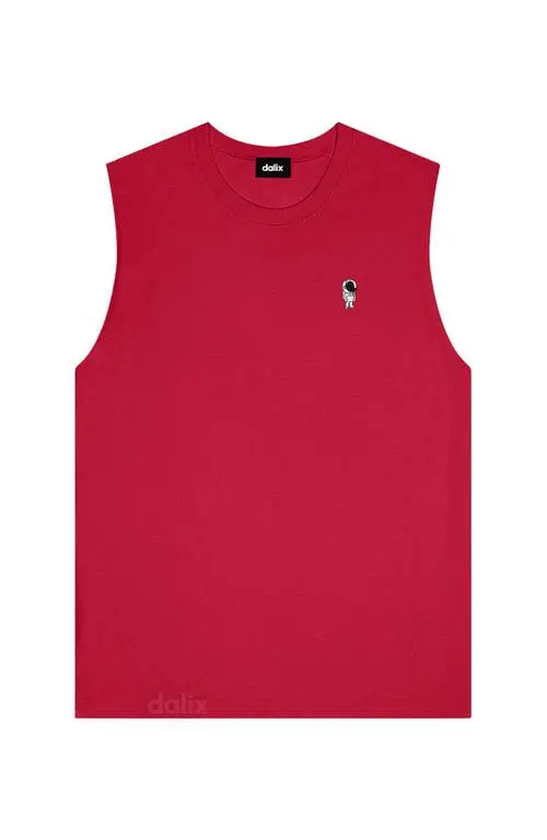 DALIX Astronaut Muscle Tank - Red