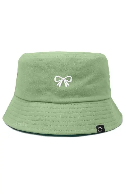 DALIX Bow Bucket Hat - Turf Green