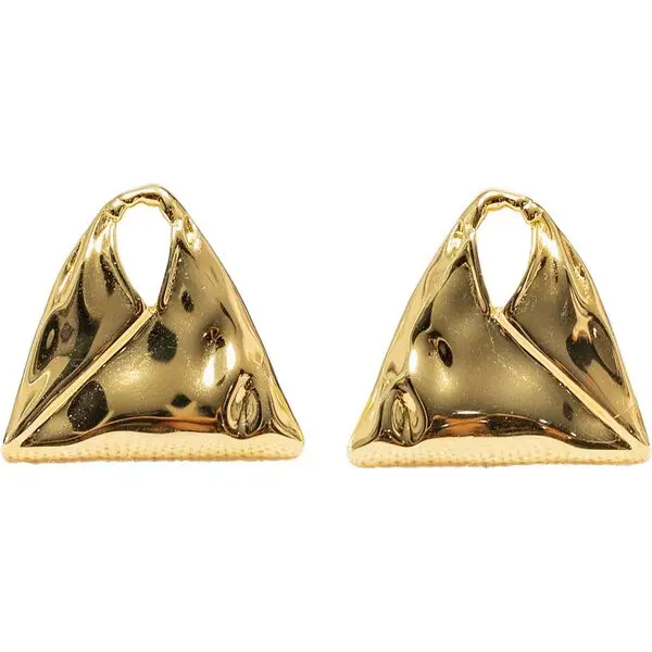 ADW Gami Bag Earrings - Gold