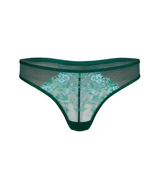 ADORE ME Fern Thong Panties - Dark Green