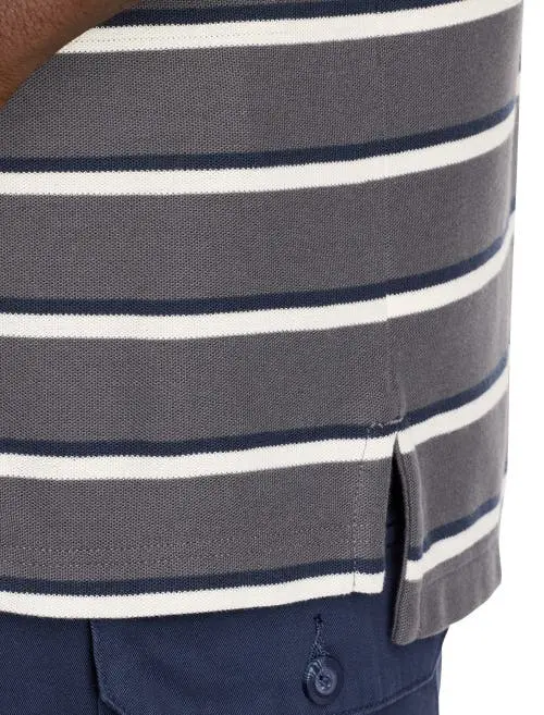 HARBOR BAY BY DXL Big & Tall Striped Polo Shirt