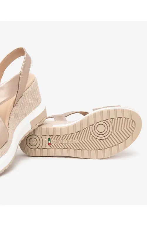 NEROGIARDINI Sport Wedge Sandal - Rose