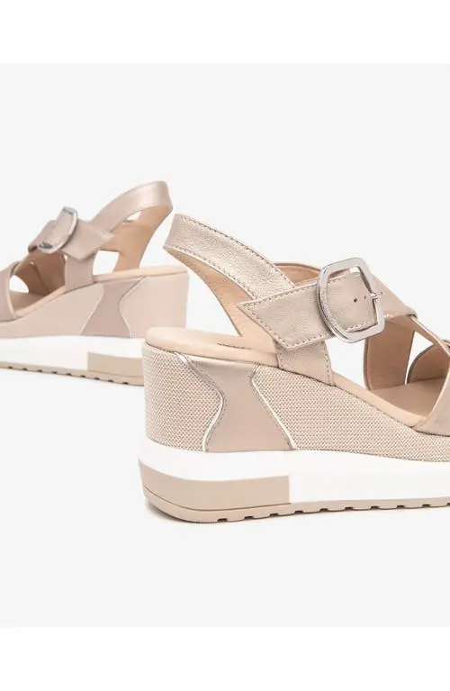 NEROGIARDINI Sport Wedge Sandal - Rose