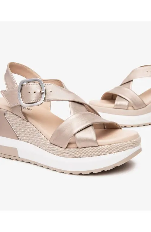 NEROGIARDINI Sport Wedge Sandal - Rose