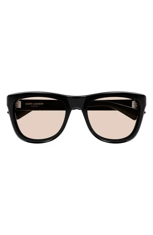 Saint Laurent 53mm Square Sunglasses - Black